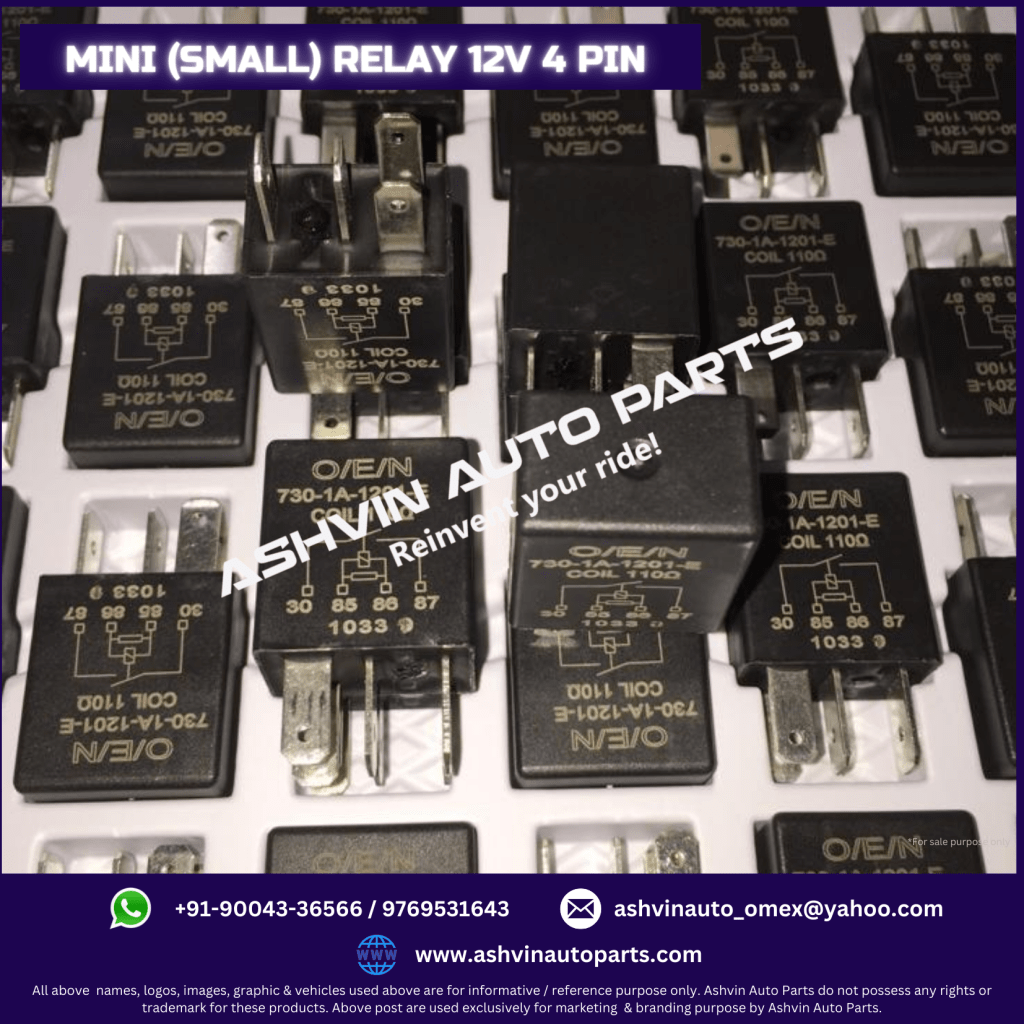5301A12TO 12V 4 PIN OEN MICRO (BIG) RELAY - Ashvin Auto Parts